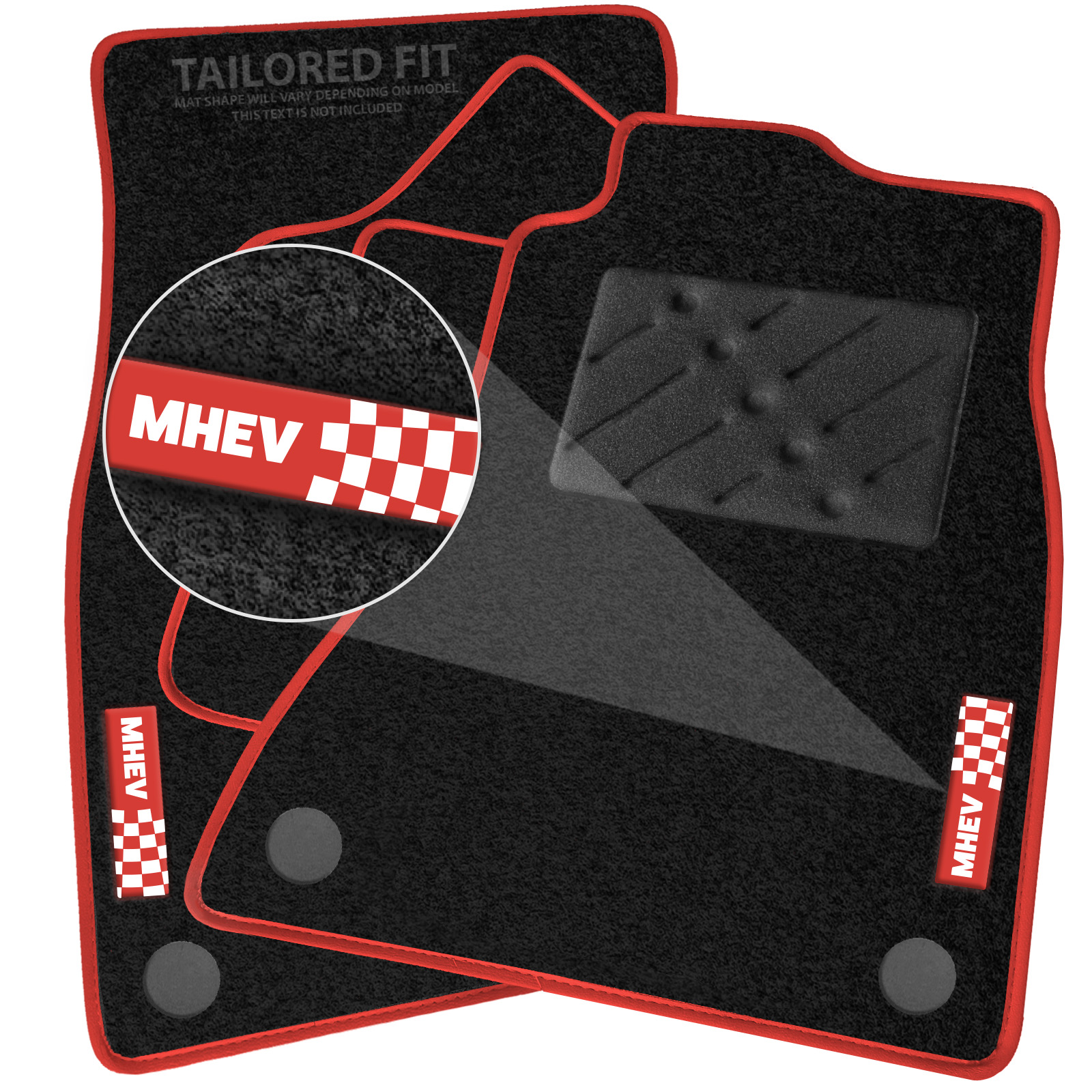 To Fit Land Rover Defender 90 2020+ Tailored Black Car Mats + MHEV ...